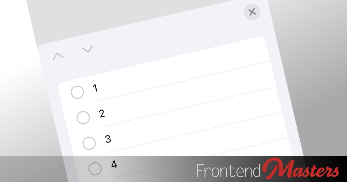 🚫 Multiple Selects – Frontend Masters Blog 🚫 Multiple Selects – Frontend Masters Blog